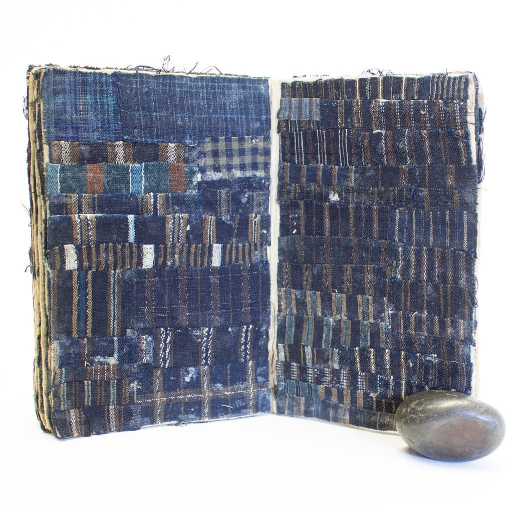 Sample book of indigo fabric – Shibui Japanese Antiques & Furniture