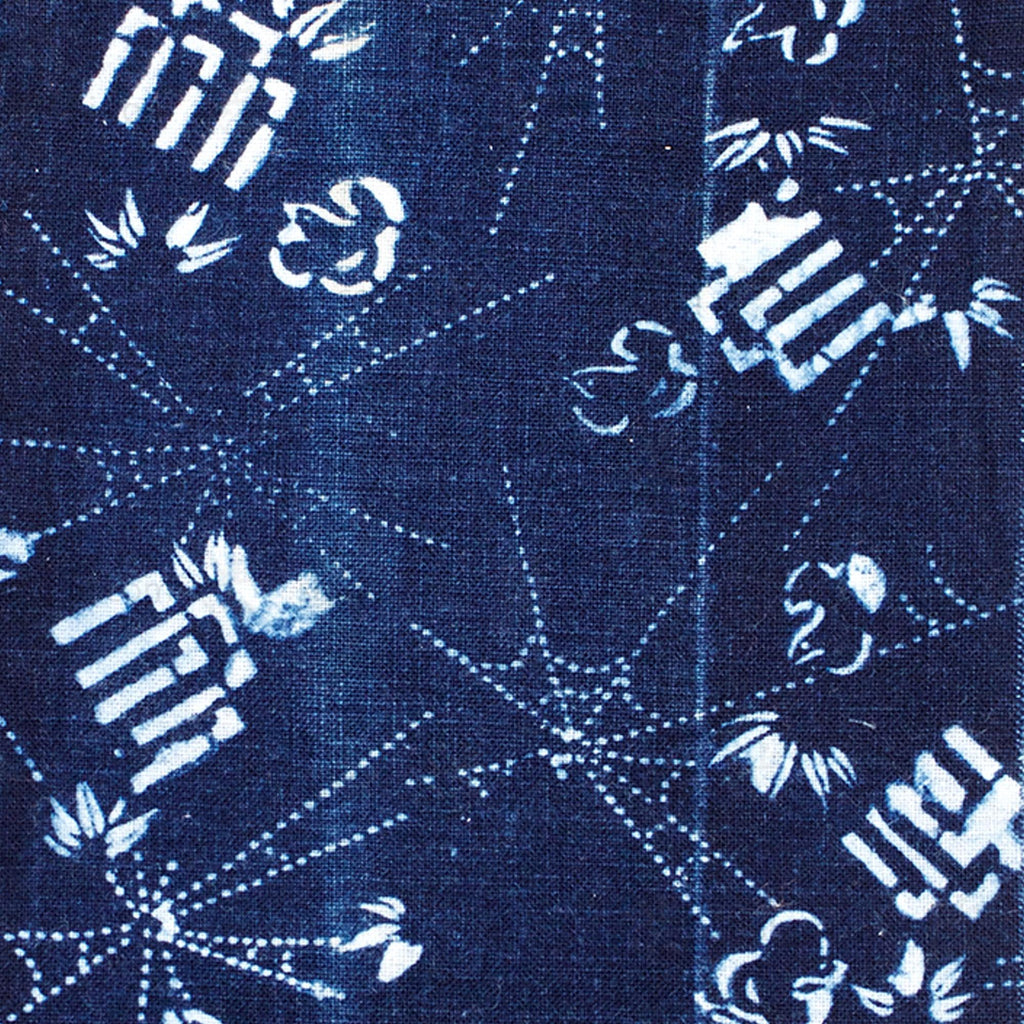 Chidori & Genji Katazome Textile Fragment – Shibui Japanese Antiques ...