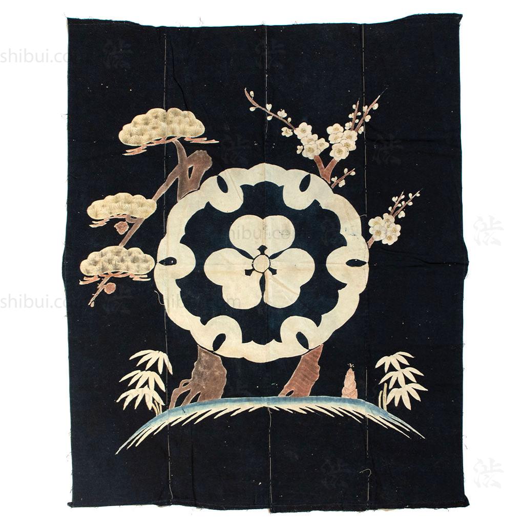 Tsutsugaki Futonji with Lucky Symbols and Mon. – Shibui Japanese ...