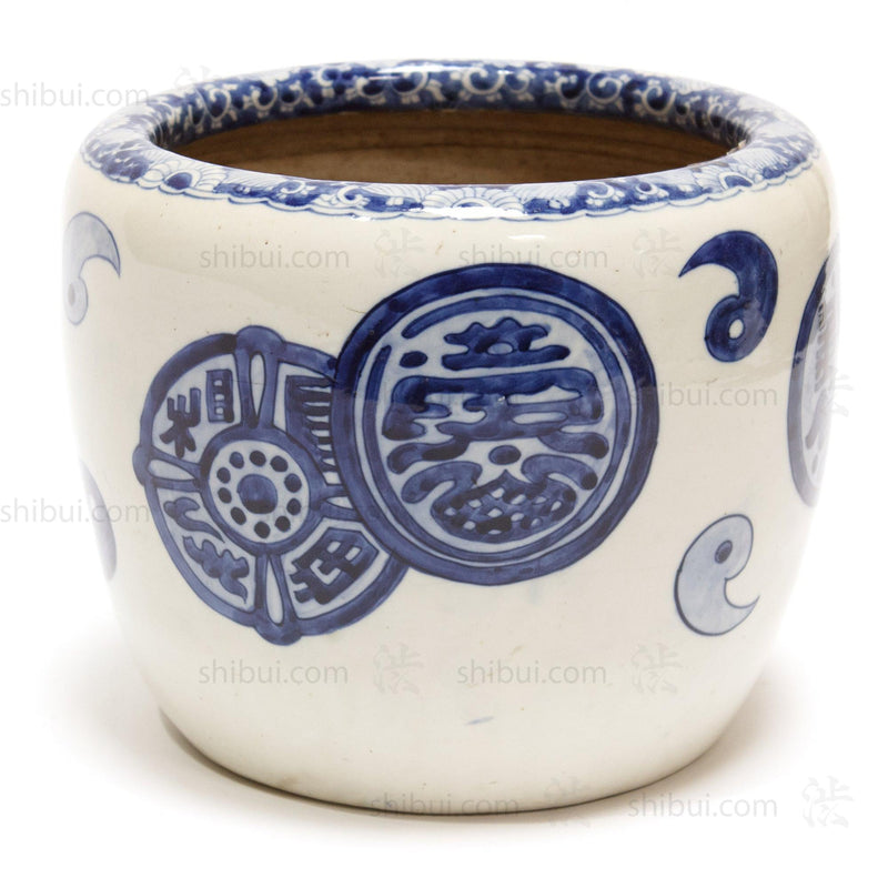 Japanese Ceramic Blue and White Hibachi – Shibui Japanese Antiques ...