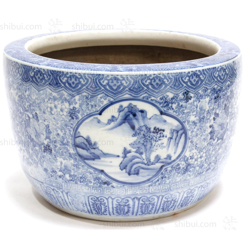 Japanese Ceramic Blue and White Hibachi – Shibui Japanese Antiques ...