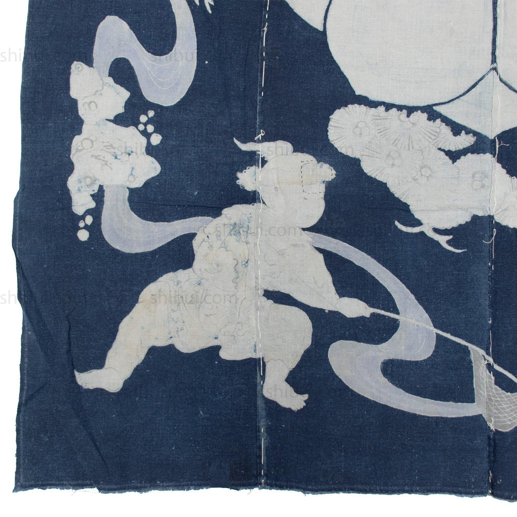 Antique Indigo Tsutsugaki Furoshiki – Shibui Japanese Antiques & Furniture