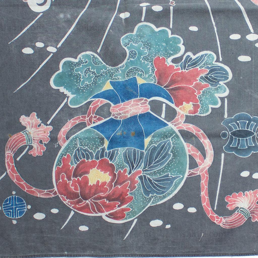 Tsutsugaki Furoshiki with Lucky Symbols – Shibui Japanese Antiques ...