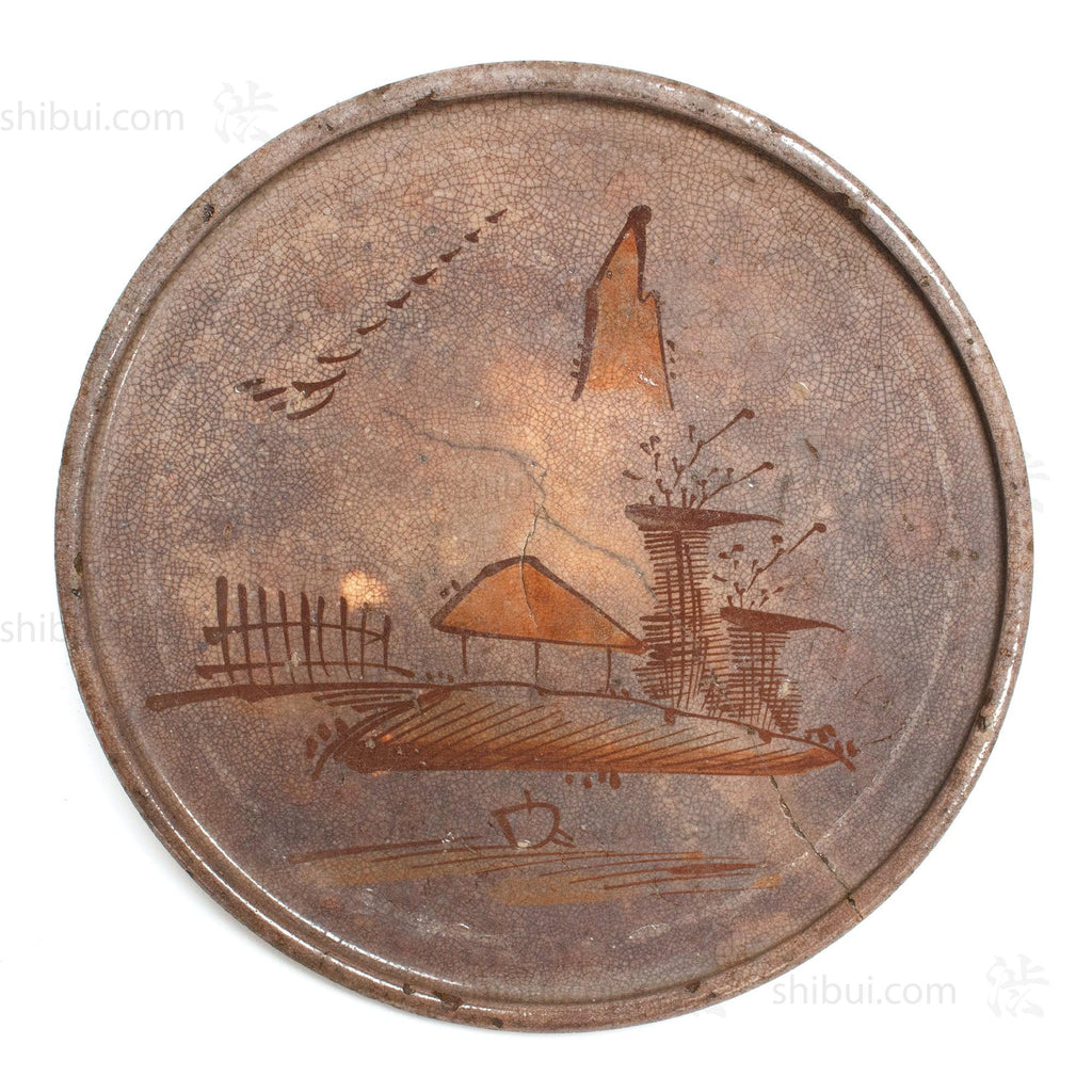 Antique Seto Ware Stoneware Oil Plate – Shibui Japanese Antiques ...