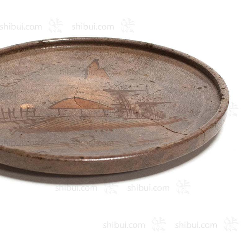 Antique Seto Ware Stoneware Oil Plate – Shibui Japanese Antiques ...